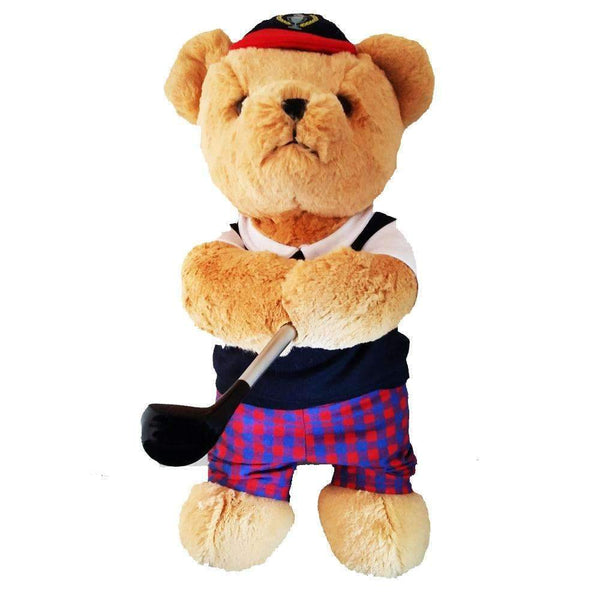 Golfing Boy Teddy Bear - Golf Gifts UK - Golf wrapped up